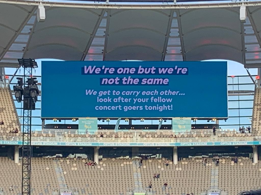 Hooroo (Goodbye) Australia - Das war die Show in Perth - U2tour.de